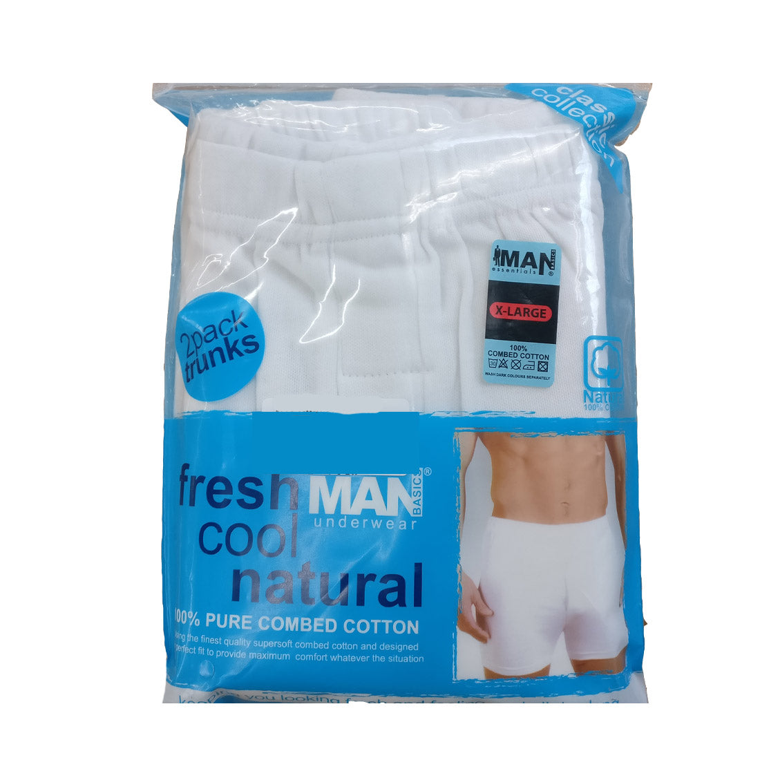 Man Basics Cotton Trunk - 2 Pack – Dervans Fashions